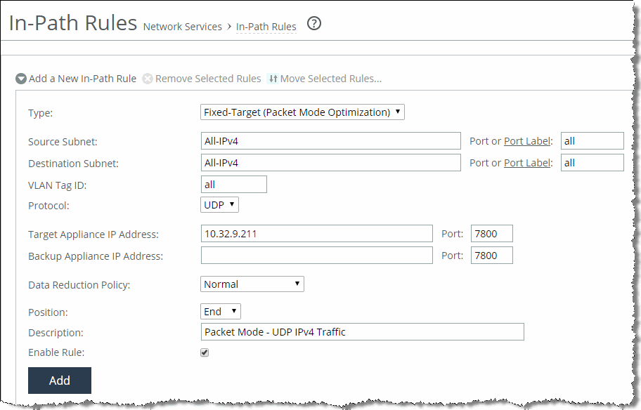 Packet Mode Optimization