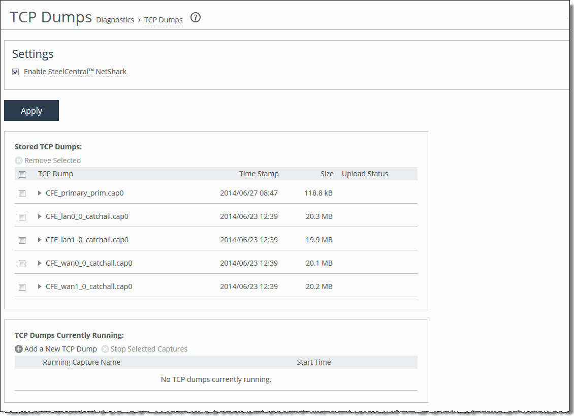 Capturing And Uploading Tcp Dump Files