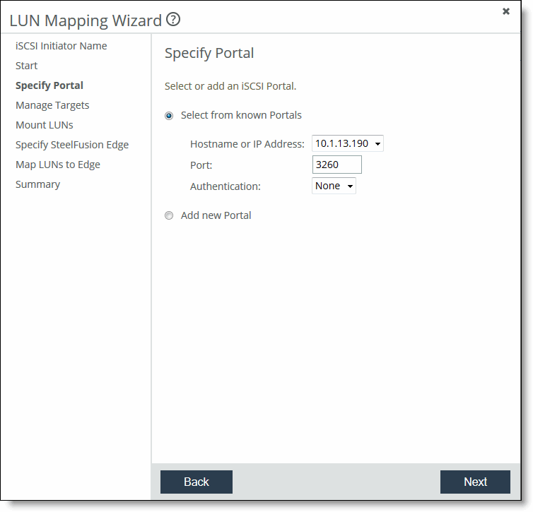 Mapping LUNs to Edges