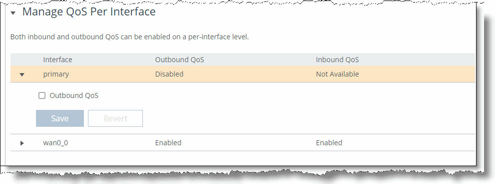 Configuring QoS