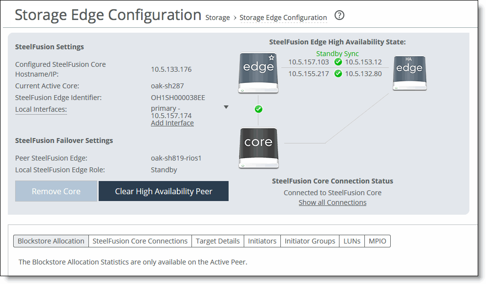 Configuring SteelFusion Edge Connectivity