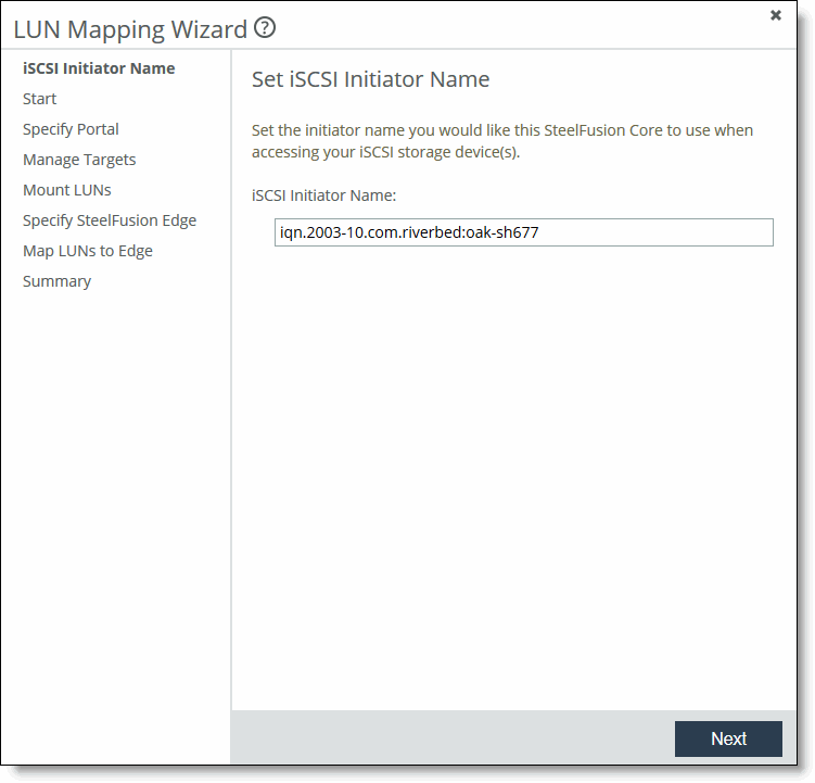 Mapping LUNs to an Edge