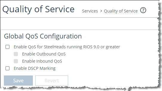 Configuring Global QoS