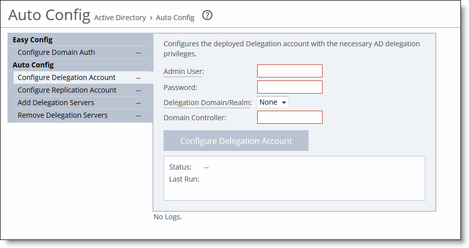 Configuring Domain Authentication Automatically