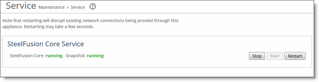 Starting, stopping, and restarting the service