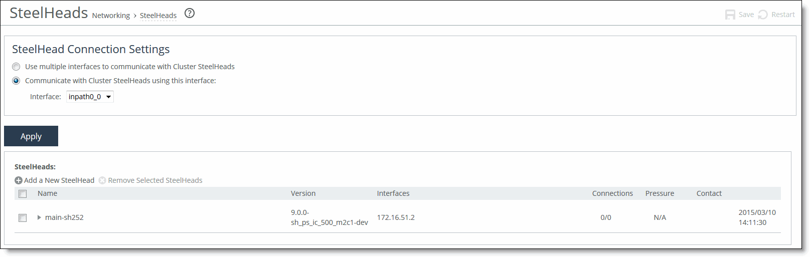 Configuring Interceptor-to-SteelHead Communication