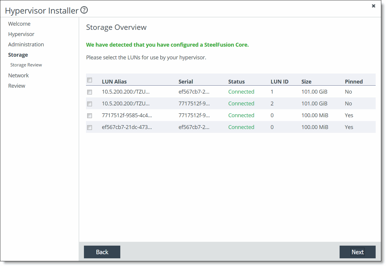 Using the Hypervisor Installer