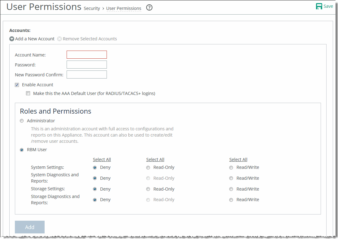 Managing user permissions