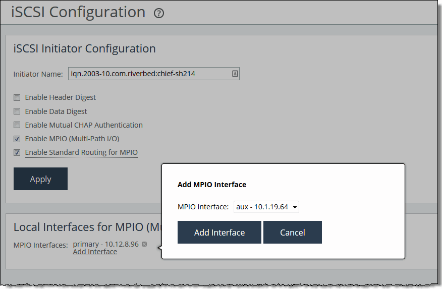 Configuring iSCSI Settings