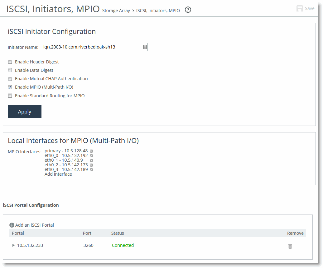 Configuring iSCSI Settings