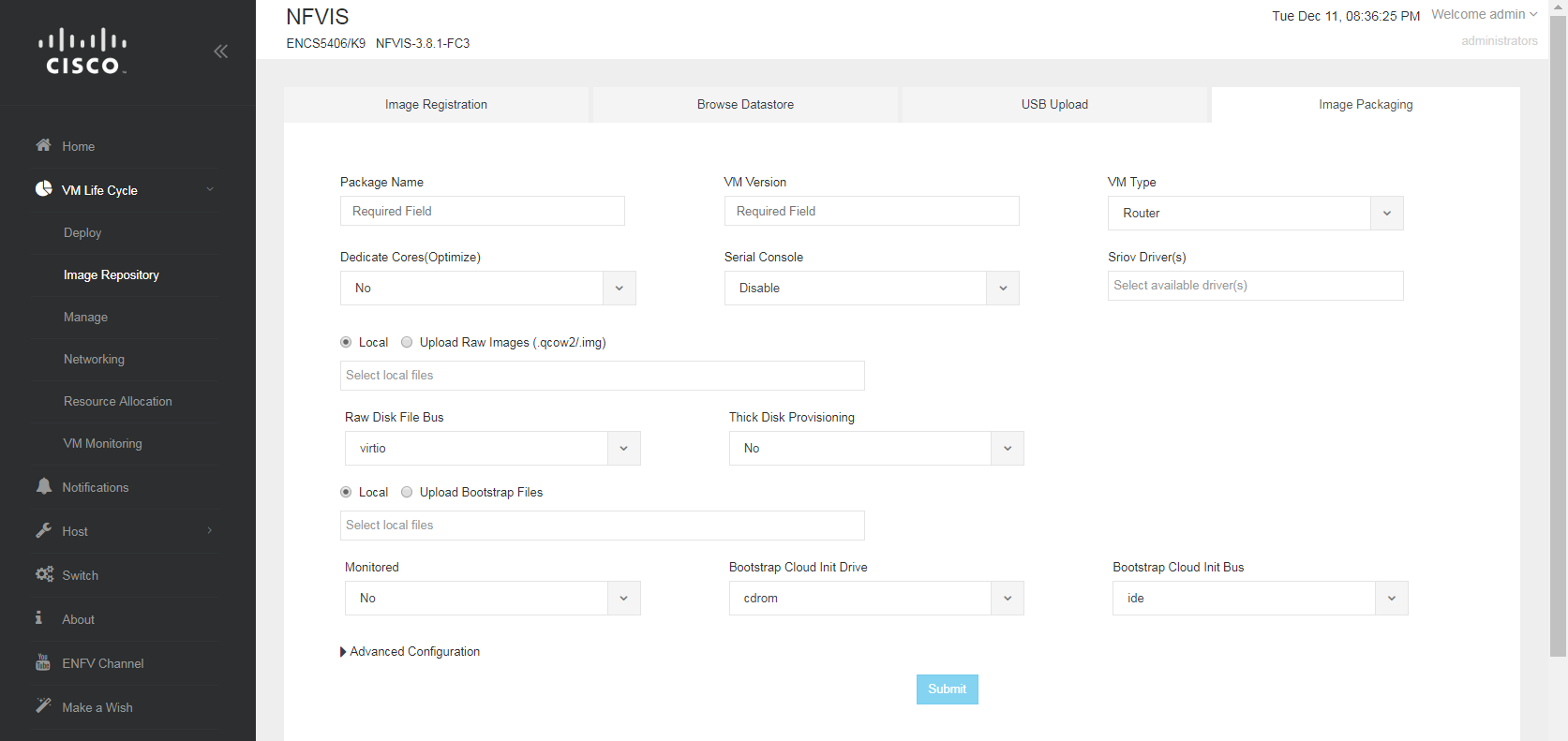 Installing SteelHead-v on Cisco ENCS