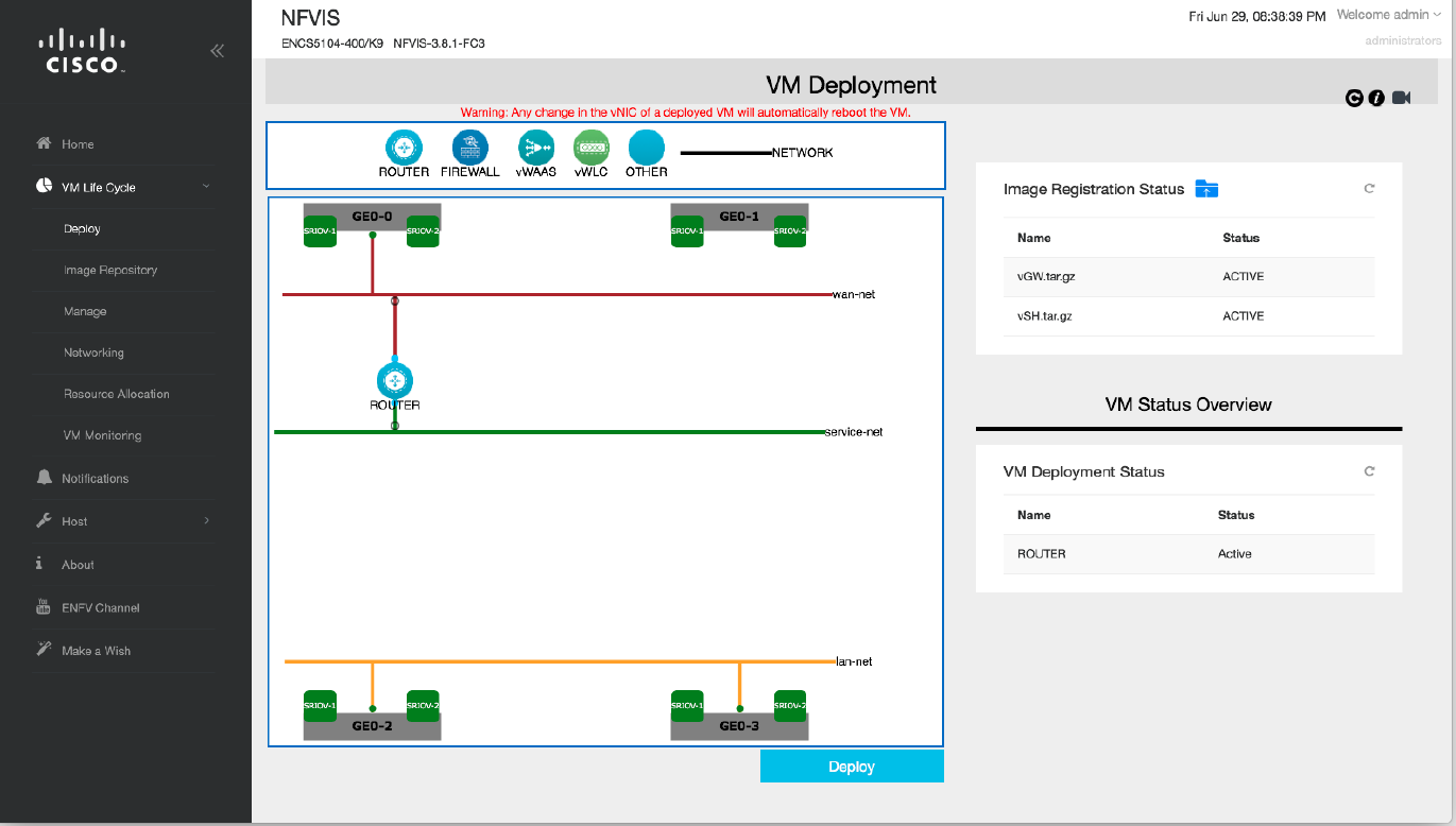 Installing SteelHead-v on Cisco ENCS