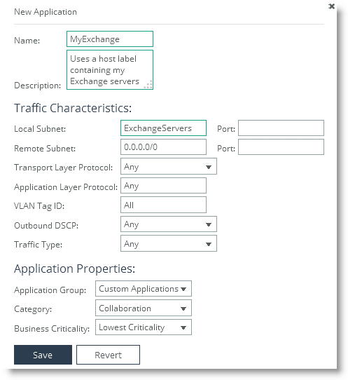 Application Definitions