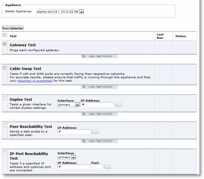Viewing health check details reports