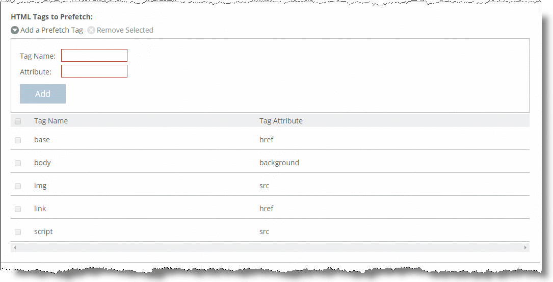 Configuring HTTP optimization