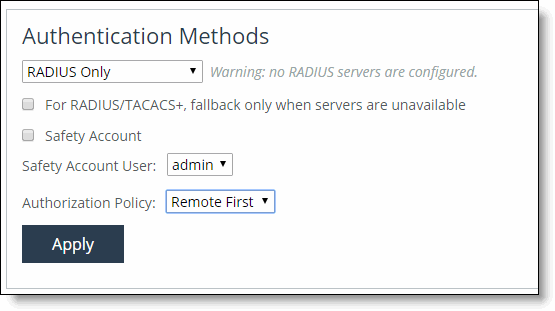 Configuring general security settings