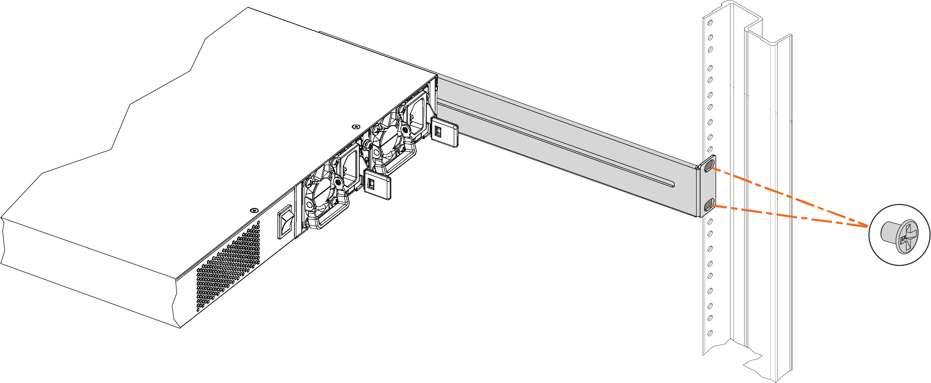 Rack Mounting Desktop x80, and 1U xx80 Appliances