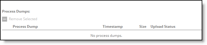 Viewing SCC process dump files