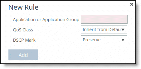 Adding classes and rules to QoS profiles