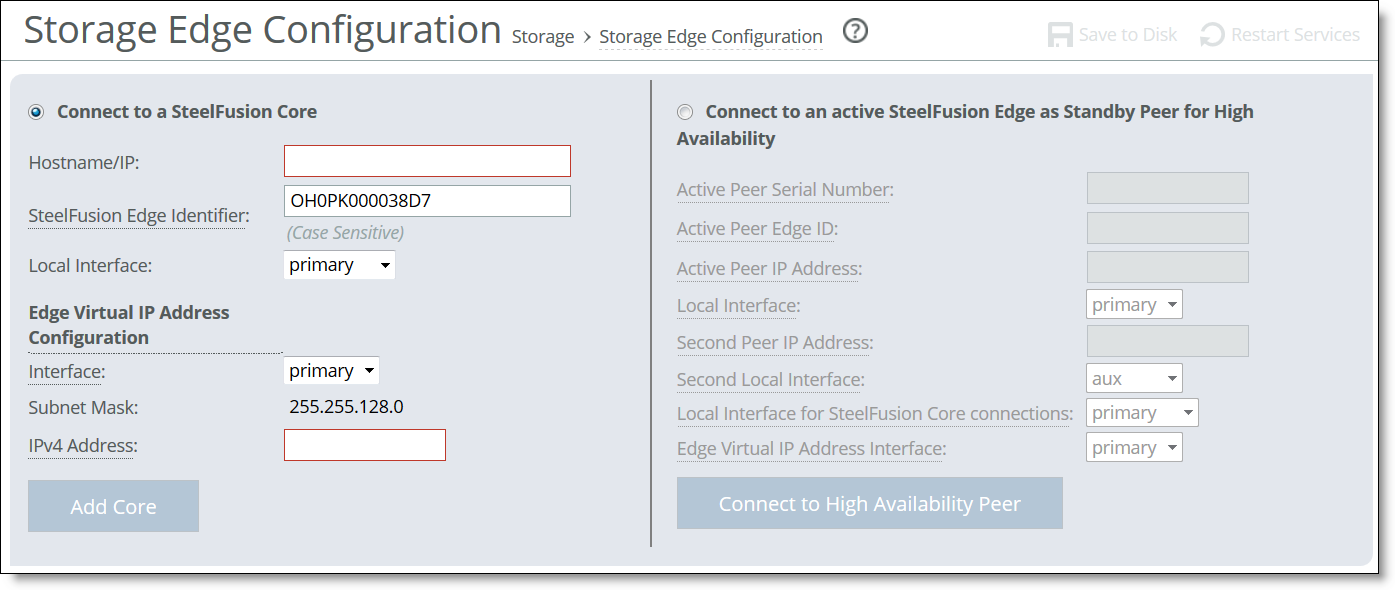 Configuring Edge Connectivity and High Availability