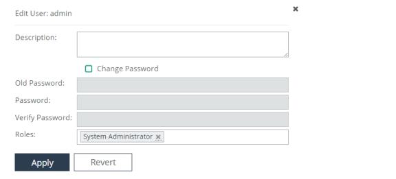 Changing the default password